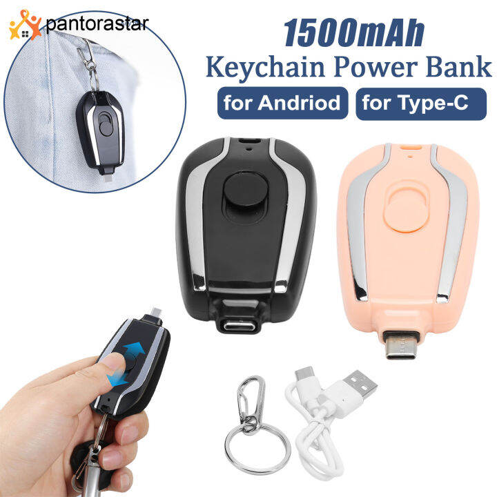 [pantorastar] 1500mAh Keychain Portable Charger Fast Charging For ...