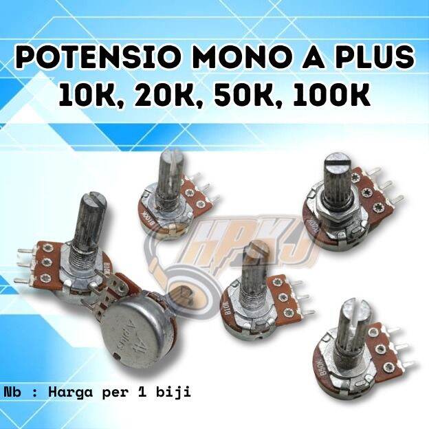 potensio potensio meter 100k 50k 20k 10k a plus a+ | Lazada Indonesia