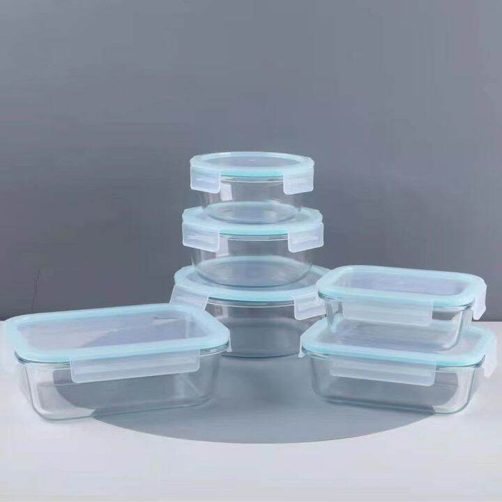 ⚘Super large glass lunch box microwave heated bento box tupperware ...