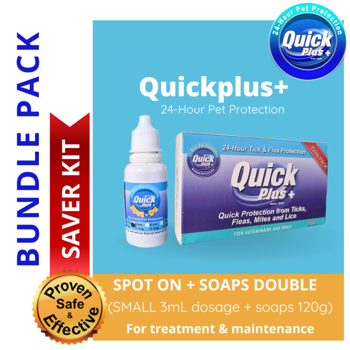 Quickplus Tick & Flea Solution Bundle Pack (Soap and Spot On) | Lazada PH