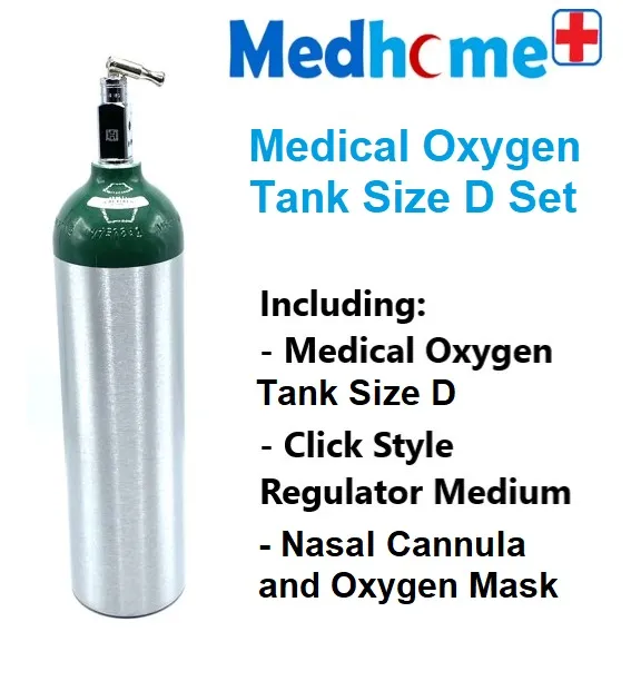 [Ready Stock] Medical Oxygen Tank/ Cylinder Aluminum Size D [400L] with ...