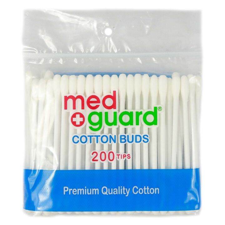 MEDGUARD Cotton Buds White 200 tips | Lazada PH