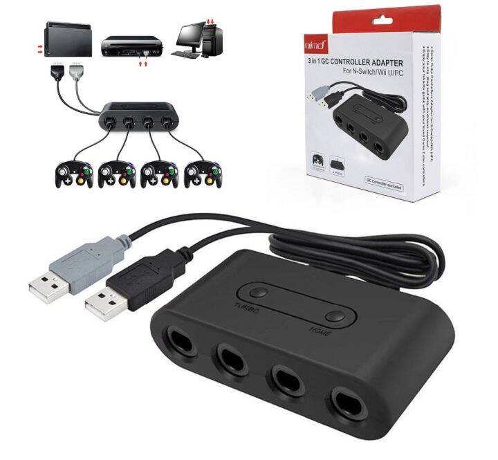 {Enjoy the small store} 4 Ports for GameCube GCN Controllers USB ...