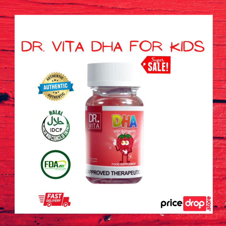 Dr. Vita DHA for Kids with B-Vitamins for Brain Development | Lazada PH