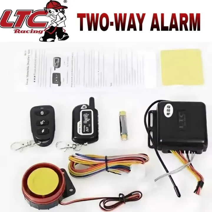 MOTORCYCLE TWO WAY ALARM SYSTEM REMOTE CONTROL ALARM LTC | Lazada PH