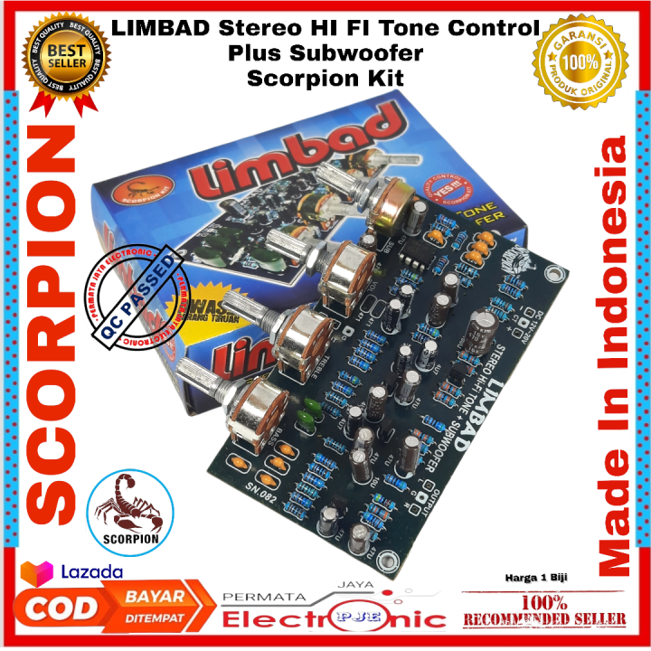 LIMBAD Stereo HI FI Tone Control Plus Subwoofer Scorpion Kit | Lazada ...