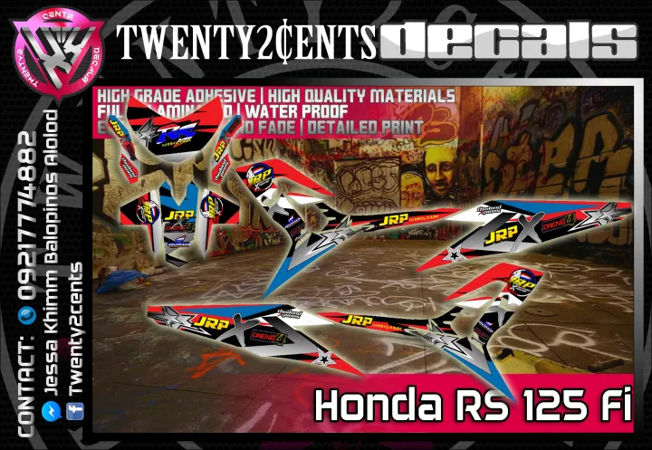 rs 125 fi decals sticker jrp | Lazada PH