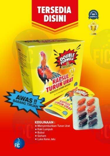 kapsul turun urat dobel formula vit c obat turun urat ayam extra ...