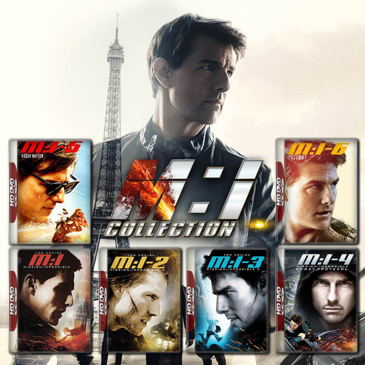 Mission Impossible มิชชั่นอิมพอสซิเบิ้ล ภาค 1-6 DVD หนัง มาสเตอร์ พากย์ไทย | Lazada.co.th