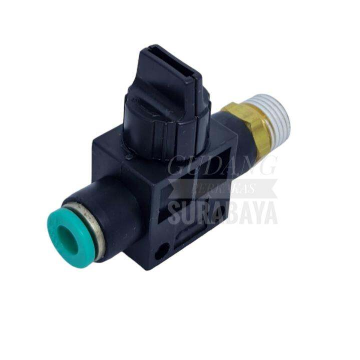FLOW CONTROL PNEUMATIC 8 mm HAND VALVE PNEUMATIC STOP KRAN PNEUMATIC ...
