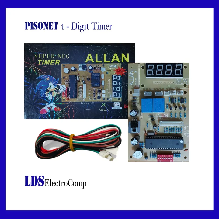 Allan Pisonet Timer 4digit dual relay /4 LED Digit Digital Timer Dual ...