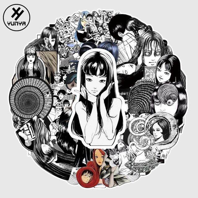 10/30/50/100Pcs Anime Cartoon Tomie Junji Ito Stickers Goth Witch ...
