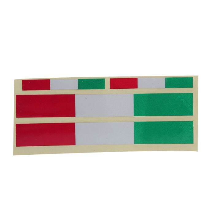 3 Pcs Reflective Vinyl Italy Flag Sticker Motocycle Car Decals | Lazada PH