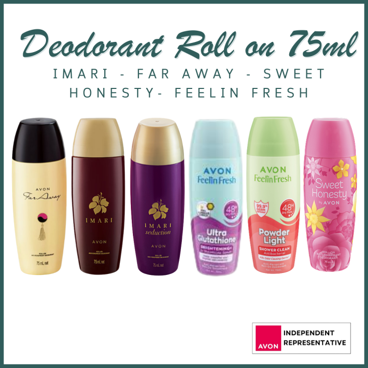 Avon Anti-Perspirant Deodorant Roll on for women (FAR AWAY, IMARI ...