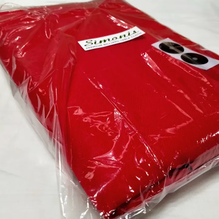 BILLIARD CLOTH US SIMONIS CLASS A RED 5X9FT. / BILLIARD ACCESSORIES ...