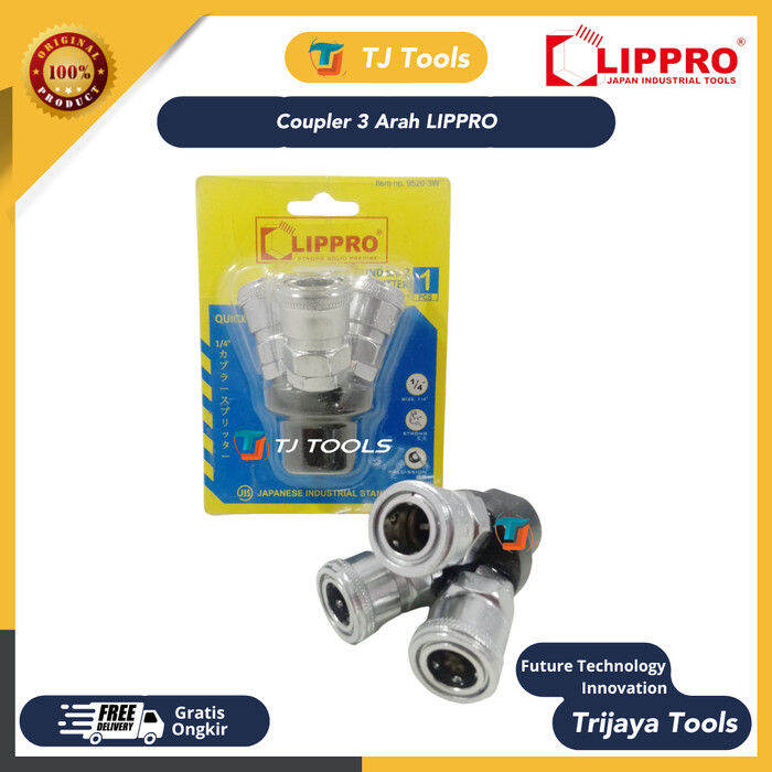 SAMBUNGAN ANGIN 3 ARAH / QUICK COUPLER 3 WAY (9520-3W) LIPPRO | Lazada ...