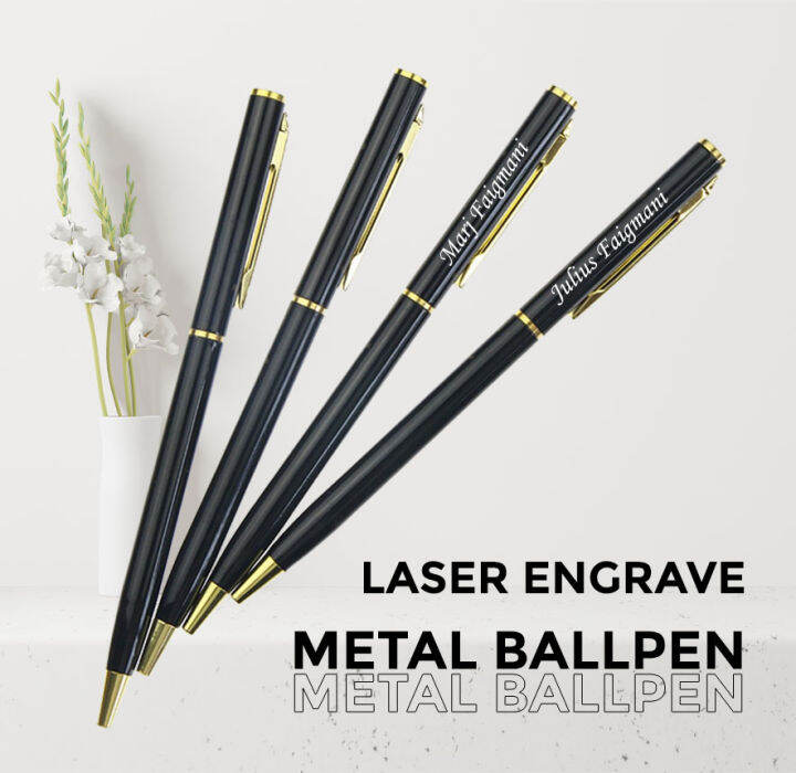 Personalized Rotating Metal Ballpoint Pen - Laser Engrave | Lazada PH