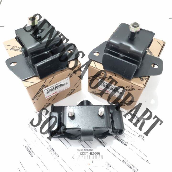 Engine Mounting Set Kanan/Kiri/Transmisi Rush Terios Original | Lazada ...