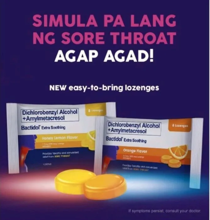 BACTIDOL LOZENGES - EXTRA SOOTHING 8 LOZENGES | Lazada PH