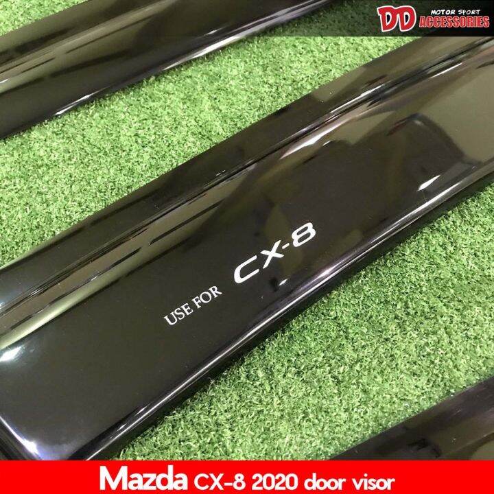 กันสาด กันสาดน้ำฝน CX-8 cx8 Mazda 2020 2021 2022 2023 สีดำ | Lazada.co.th