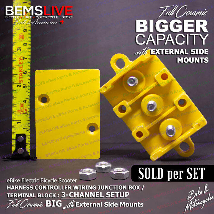 3 Channels FULL Ceramic Harness Controller Terminal Block (BIG 59 x 42 ...