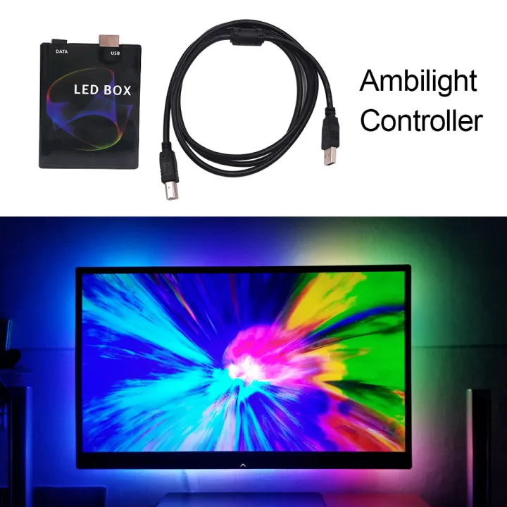 5V USB Ambibox WS2812B SK6812 Ambient Light Controller LED Tape Strip ...