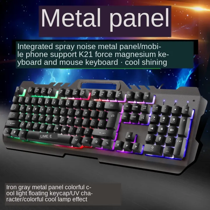 Gtx-300 Gaming Mechanical Keyboard Color LED Backlit Wired USB Keyboard ...