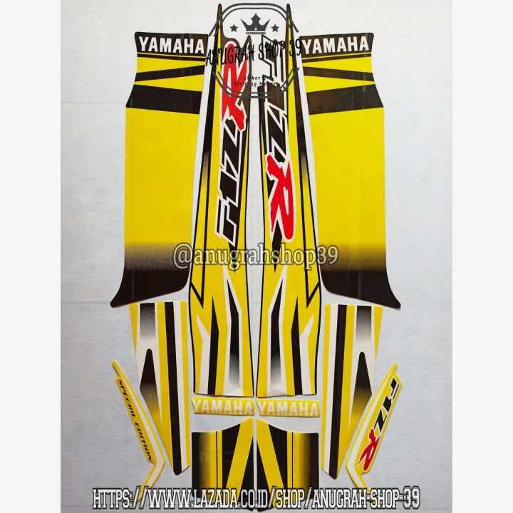 STRIPING YAMAHA FIZR TAHUN 2003 WARNA KUNING, LIS MOTOR FIZR SPECIAL ...
