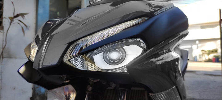 Winker For Yamaha Sniper 155 Snake iron Black and white Eyes V2 Eyes ...