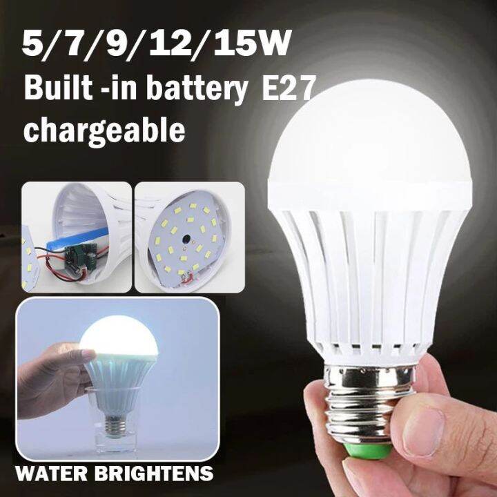 【CW】 Rechargeable Emergency Led Bulb 9/12/15w Spotlights The | Lazada.co.th