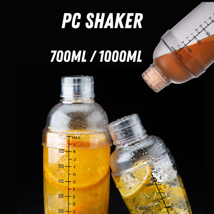 Ready Stock - 700ml / 1000ml PC Shaker Cawan Pengocang Home Bar Utensil ...