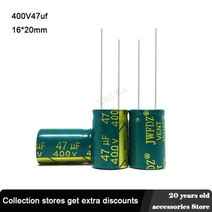 5pcs 400V 47UF 16 x 20 mm low ESR Aluminum Electrolyte Capacitor 47 uf ...