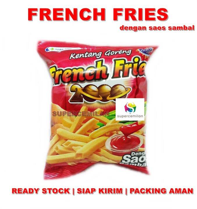 French Fries 2000 | Chiki Kentang Goreng Saos Sambal | Jajanan Ciki ...