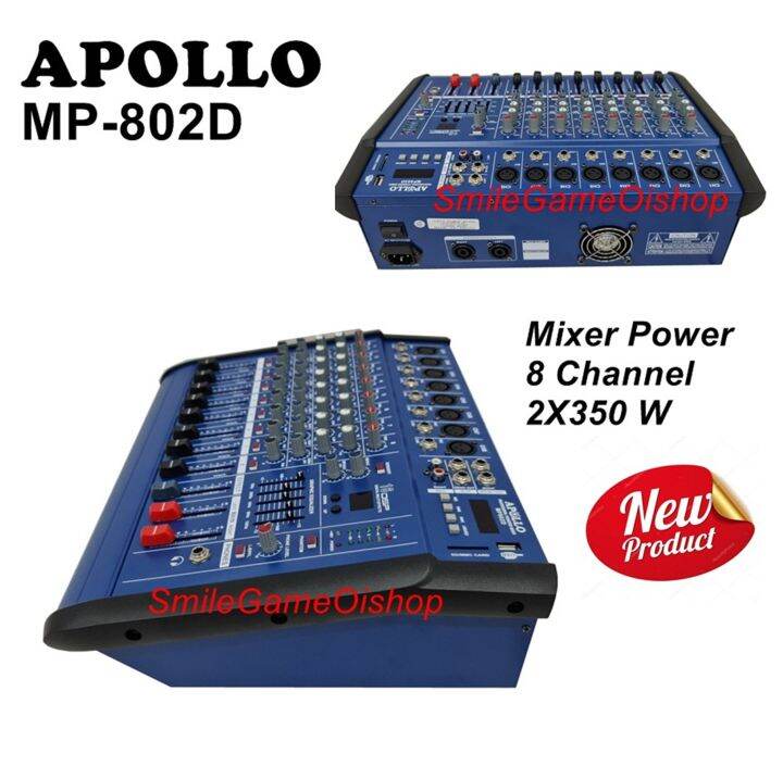 Mixer Power / Mixer Audio 8 Channel apollo MP-802D | Lazada Indonesia