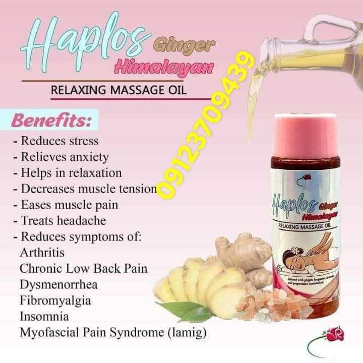 Haplos Himalayan Ginger Relaxing Massage Oil 60ml | Lazada PH