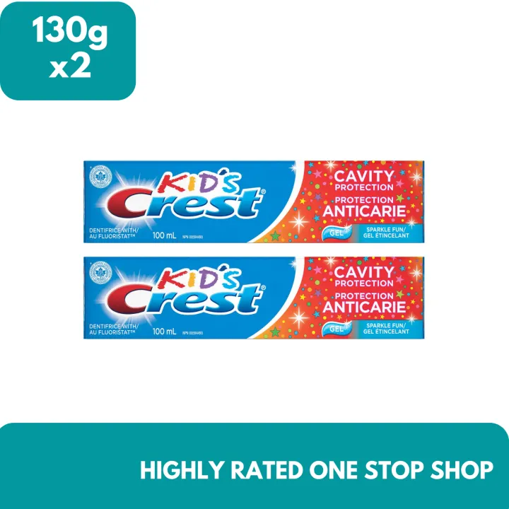 Crest Kids Sparkle Fun Toothpaste 130g set of 2 | Lazada PH