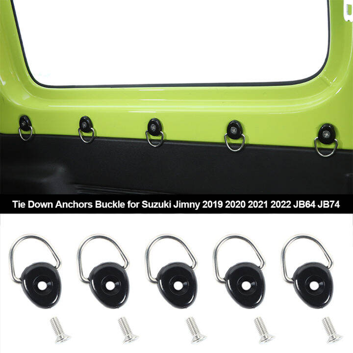 BC 5Pcs/10Pcs Tie Down Anchors D-Ring Buckle Car Interior Accessories for Suzuki Jimny 2019 2020 ...