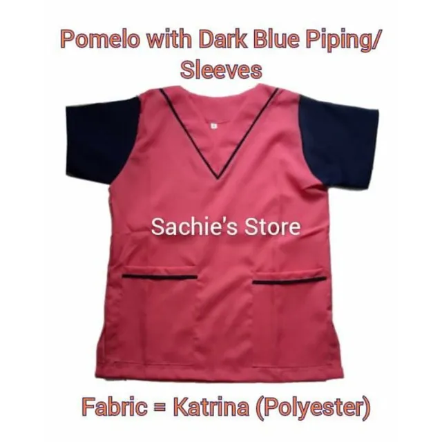 XL and XXL ONLY Scrub TOP (UPPER) - Assorted Color with Piping Designs ...