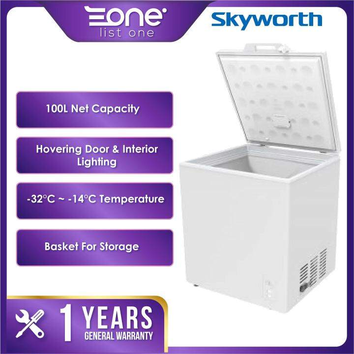 Skyworth BD-110 100L Chest Freezer | Fridge | Refrigerator | Lazada