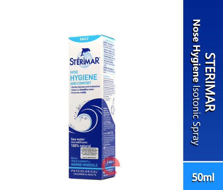 Sterimar Nose Hygiene Sea Water Microdiffusion Nasal Spray 50ml ...