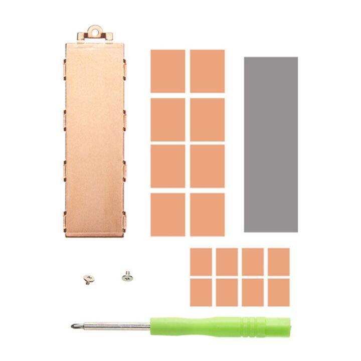 M.2 NVMe 2280 SSD Heatsink Thermal Shields 2280 SSD Heat Sink Copper ...