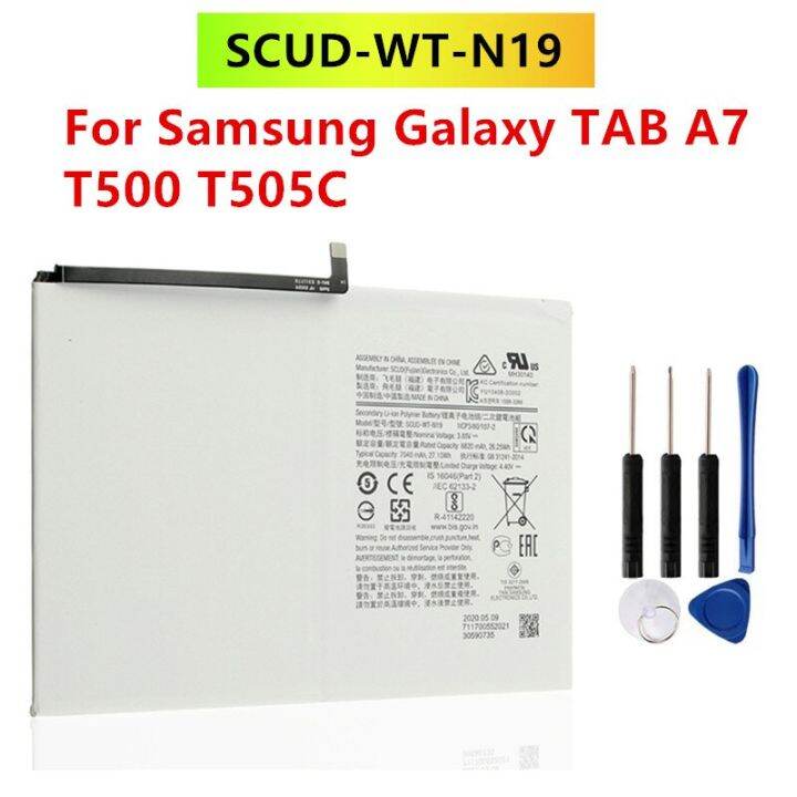 แบตเตอรี่🔋SCUD-WT-N19สำหรับ Samsung Galaxy TAB A7 T500 T505C แท็บเล็ต ...