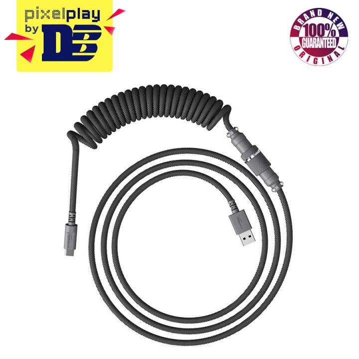 HyperX USB-C Coiled Cable (Gray) (6J678AA) | Lazada PH