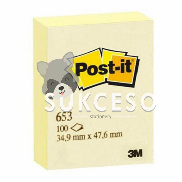 3M Post It Sticky Notes Memo 653 | Lazada Indonesia