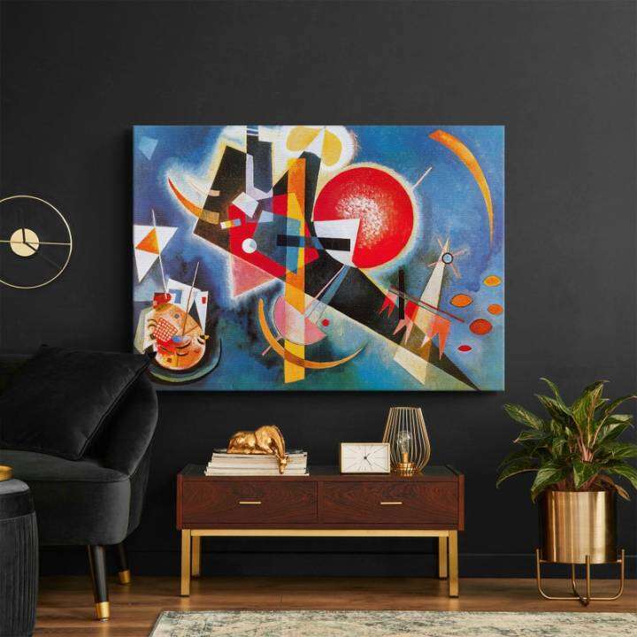 Wassily Kandinsky ในผ้าใบสีฟ้า/การทำสำเนาโปสเตอร์ศิลปะ,การพิมพ์ศิลปะ ...