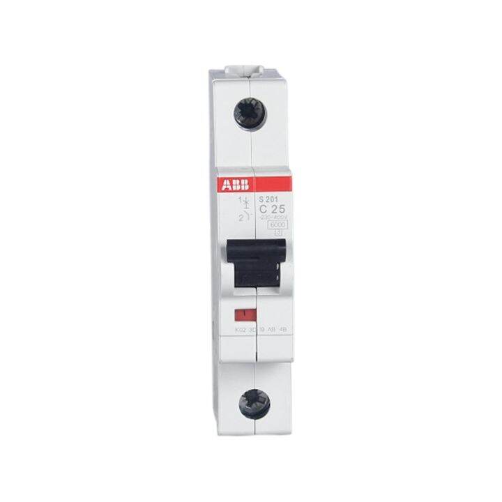 ABB S200 Range 1P Miniature Circuit Breaker S201 C Type MCB 1 2 3 4 6 10 16 20 25 32 40 50 63A ...