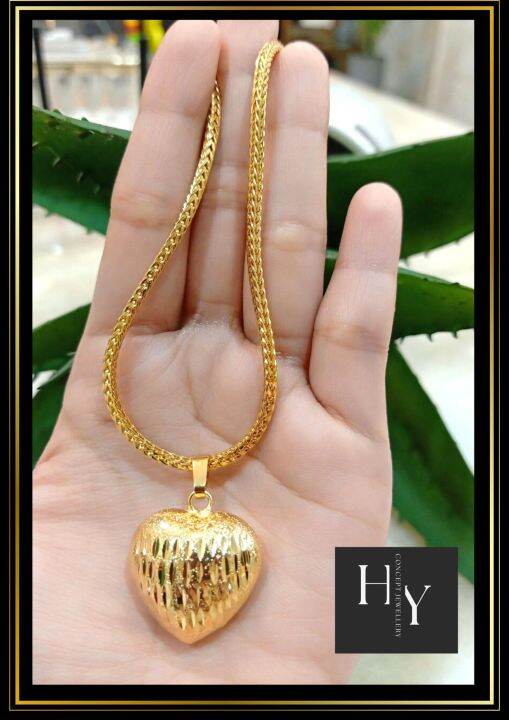 Rantai Leher + Loket Emas Suasa 375/18K | Lazada