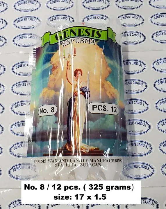 GENESIS CANDLE NO. 8 / 12 PCS. | Lazada PH