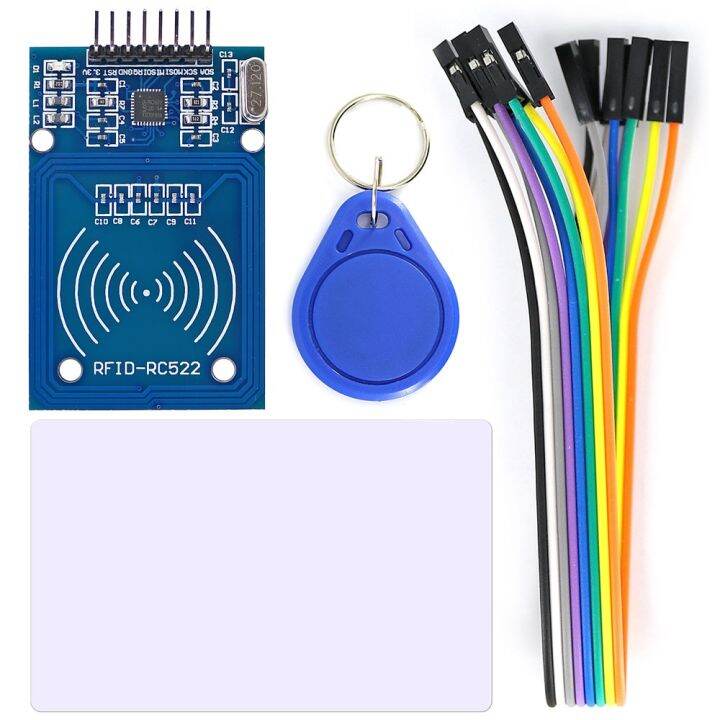 OPEN-SMART RC522 RFID Card Reader Module Kit with 8P Cable for Arduino ...