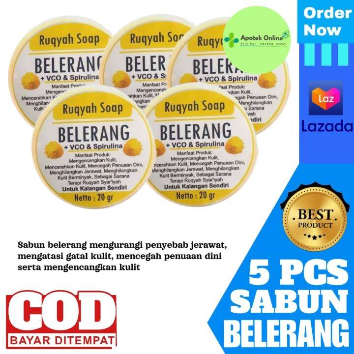 [PAKET 5 PCS] Sabun Belerang - Sabun Belerang Original - Ruqyah Soap ...